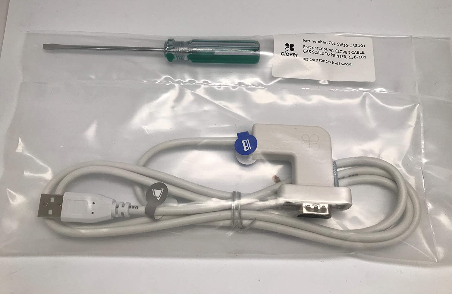 Cable CAS Scale to Clover POS (CBL-SW20-158101) – Scale for Clover