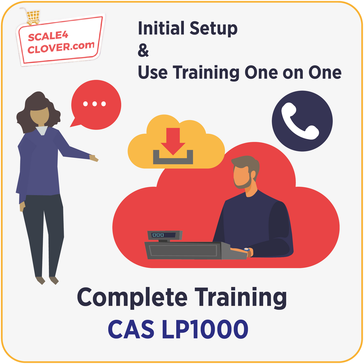 CAS LP1000 Initial Setup and Use Training One on One – Scale for Clover
